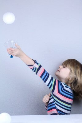 Make A Snowball Launcher For STEM - Little Bins for Little Hands