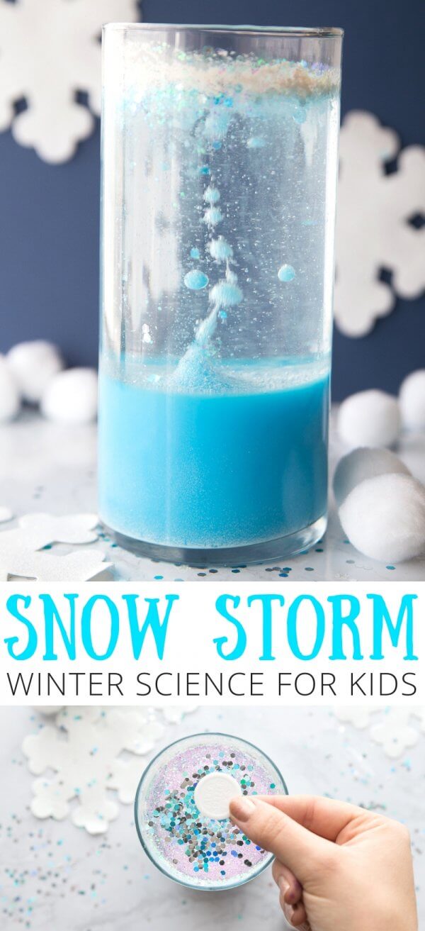 Snow Storm In a Jar - Little Bins for Little Hands