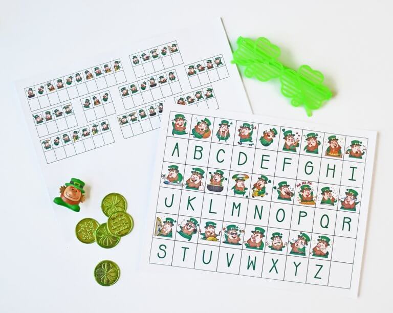 St Patrick's Day Puzzle Worksheets - Little Bins for Little Hands