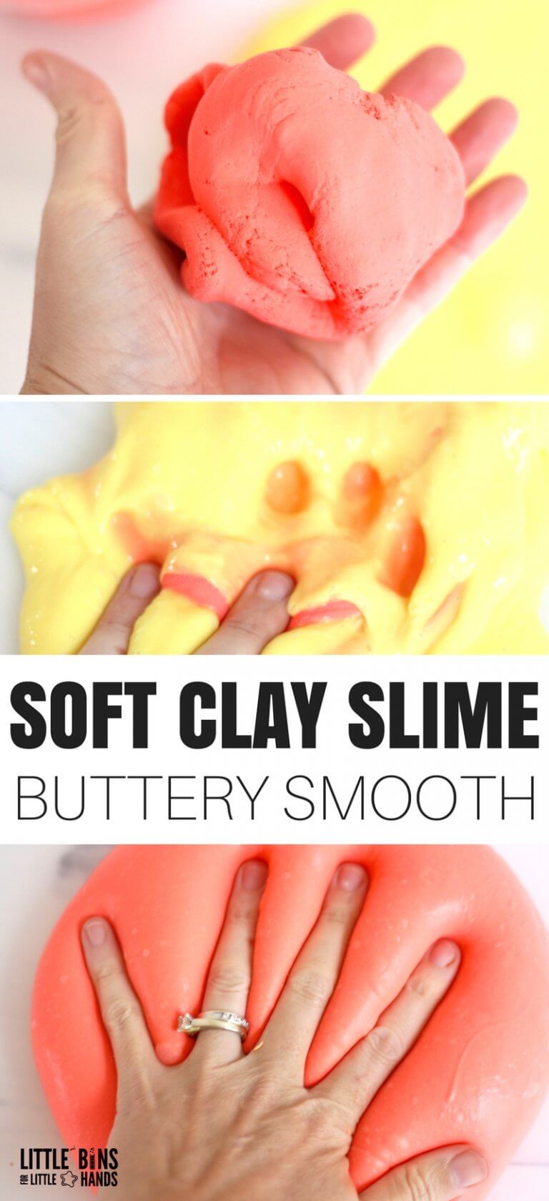 How To Make Clay Slime - Little Bins for Little Hands