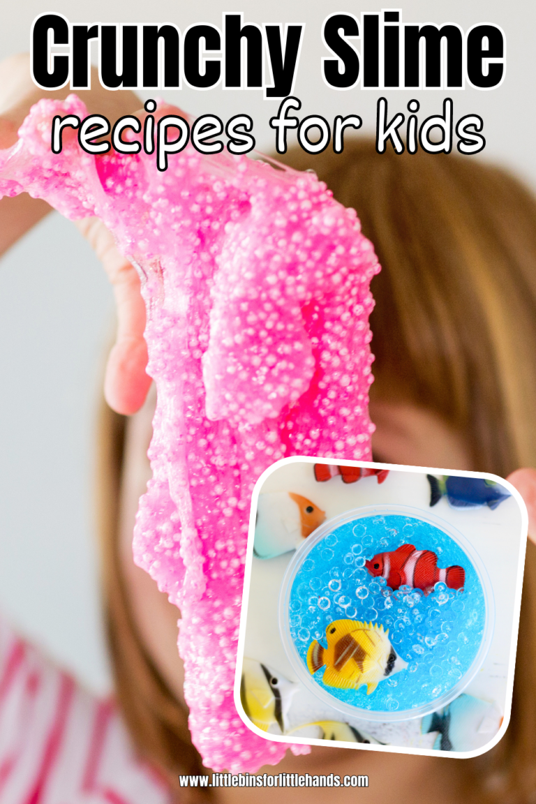 How To Make Crunchy Slime - Little Bins for Little Hands