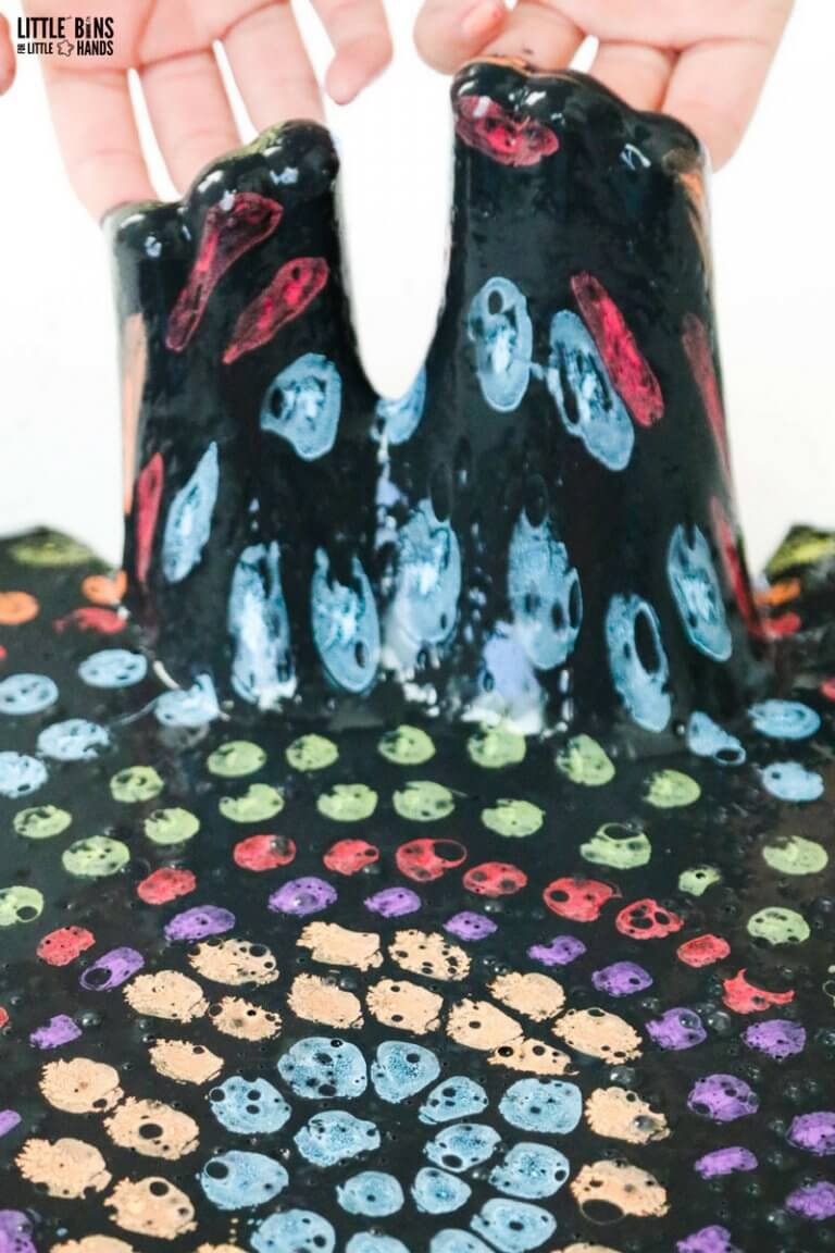 How To Make Chalkboard Slime Recipe with Glue and Starch