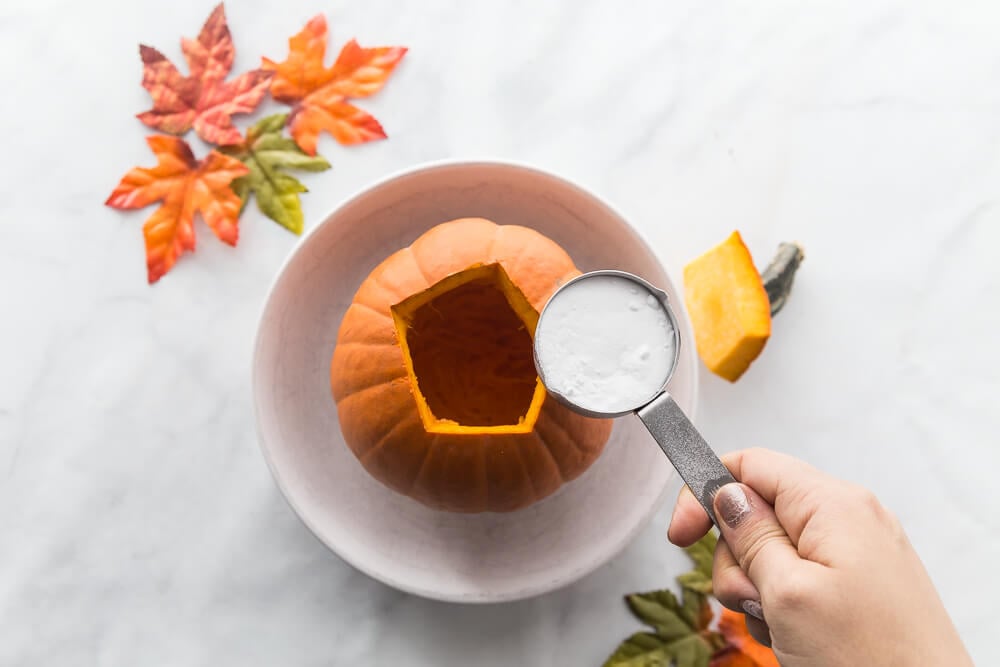Pumpkin Volcano Experiment for Kids (Easy Fall STEM)