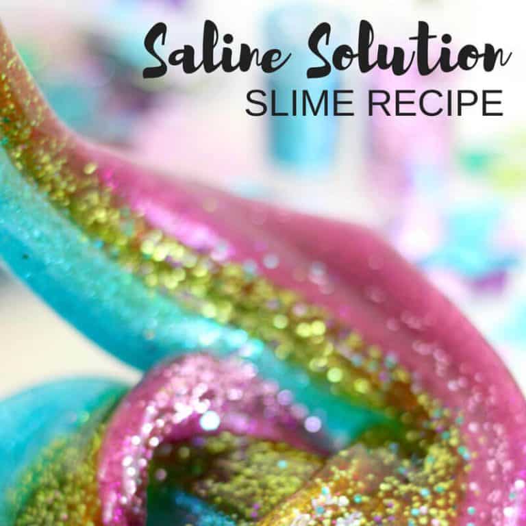 Slime Recipe With Contact Solution - Little Bins for Little Hands