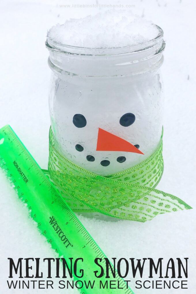 Melting Snow Experiment For Winter STEM - Little Bins for Little Hands