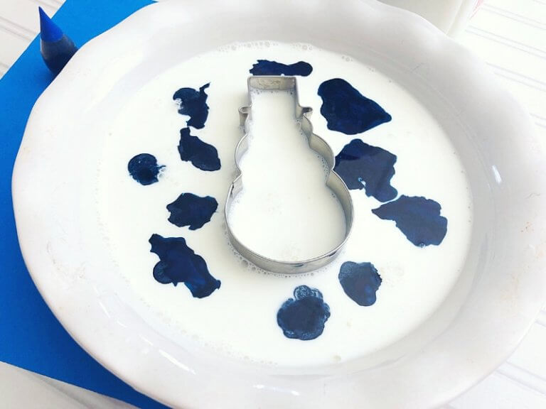 Color Changing Milk Experiment - Little Bins for Little Hands