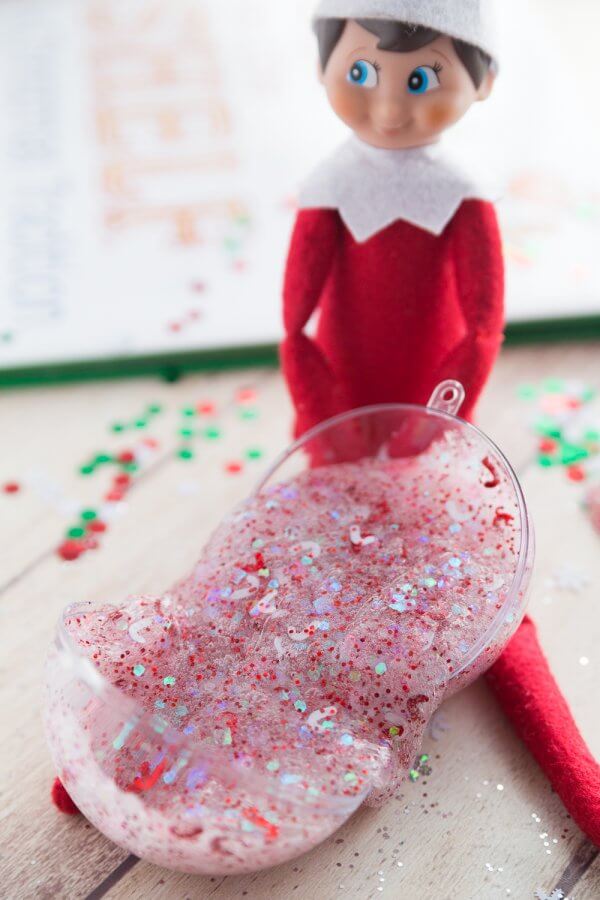 Elf on the Shelf Slime - Little Bins for Little Hands