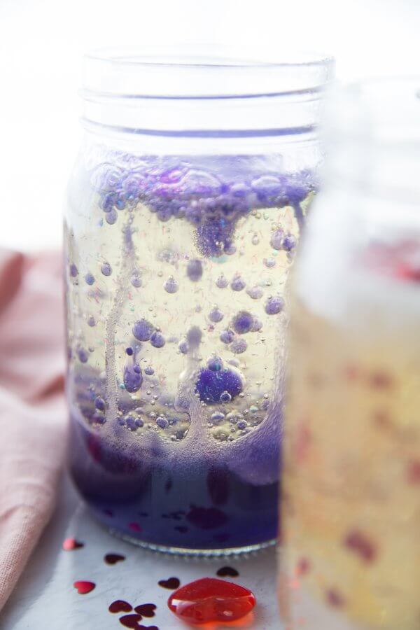 Valentine's Day Lava Lamp Experiment - Little Bins for Little Hands