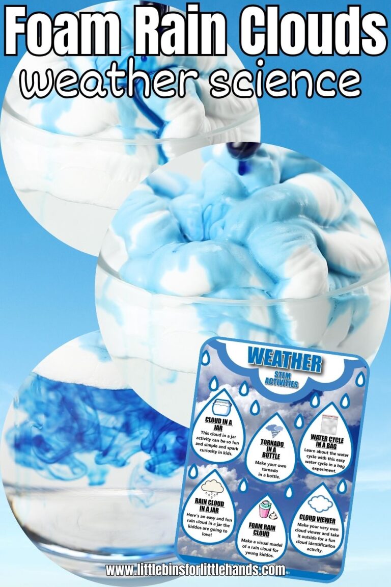 Shaving Cream Cloud Experiment (Rain Cloud Science Activity for Kids ...