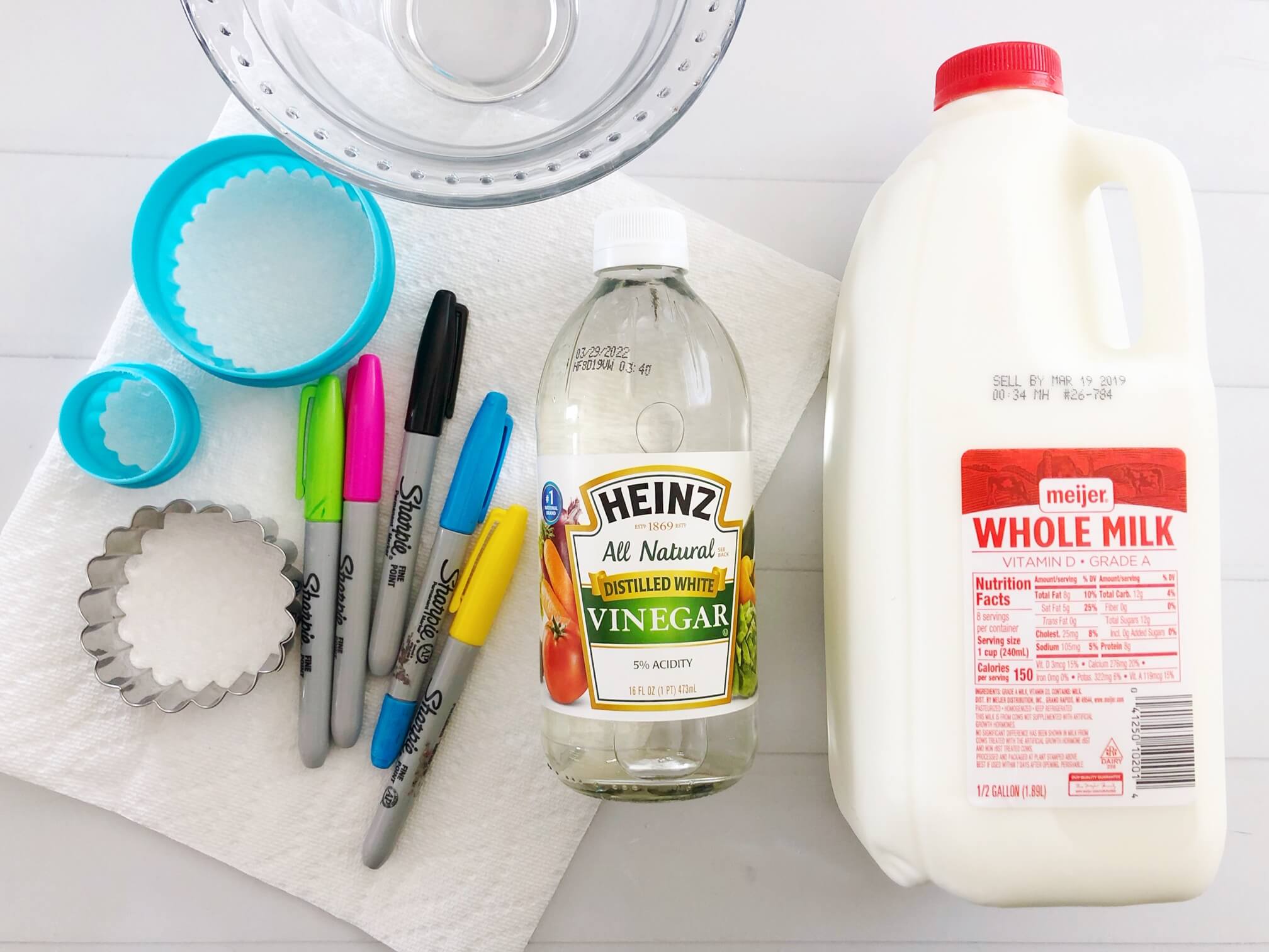 Milk and Vinegar Plastic Experiment - Little Bins for Little Hands