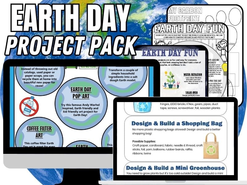 Earth Day STEM Challenges (FREE Printable) | Little Bins for Little Hands