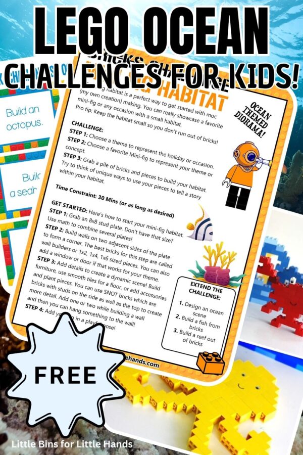 LEGO Sea Animals To Build | Little Bins for Little Hands