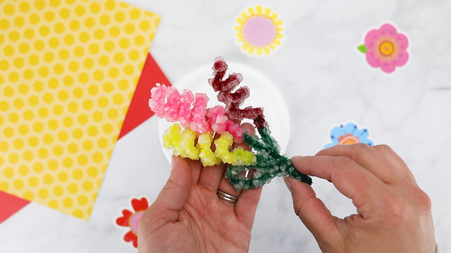 How To Make Crystal Flowers - Little Bins for Little Hands
