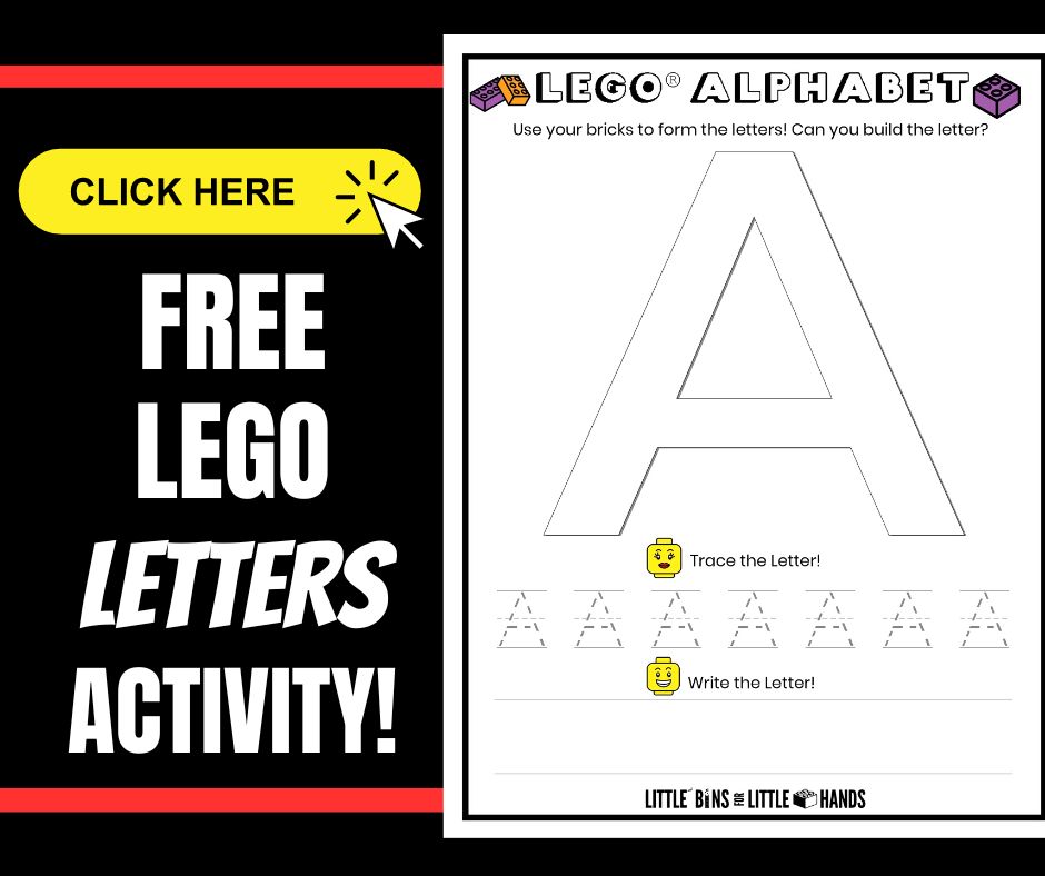 Printable LEGO Letters - Little Bins for Little Hands