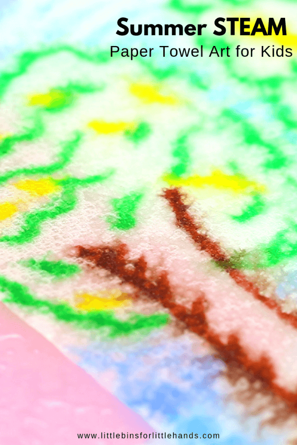 Cool Paper Towel Art For Kids - Little Bins for Little Hands