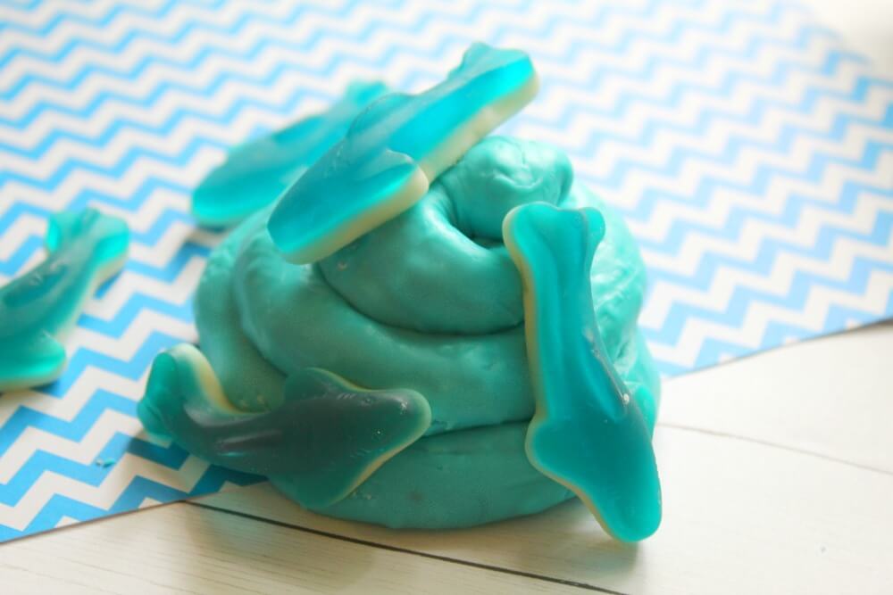 Shark Theme Pudding Slime - Little Bins for Little Hands
