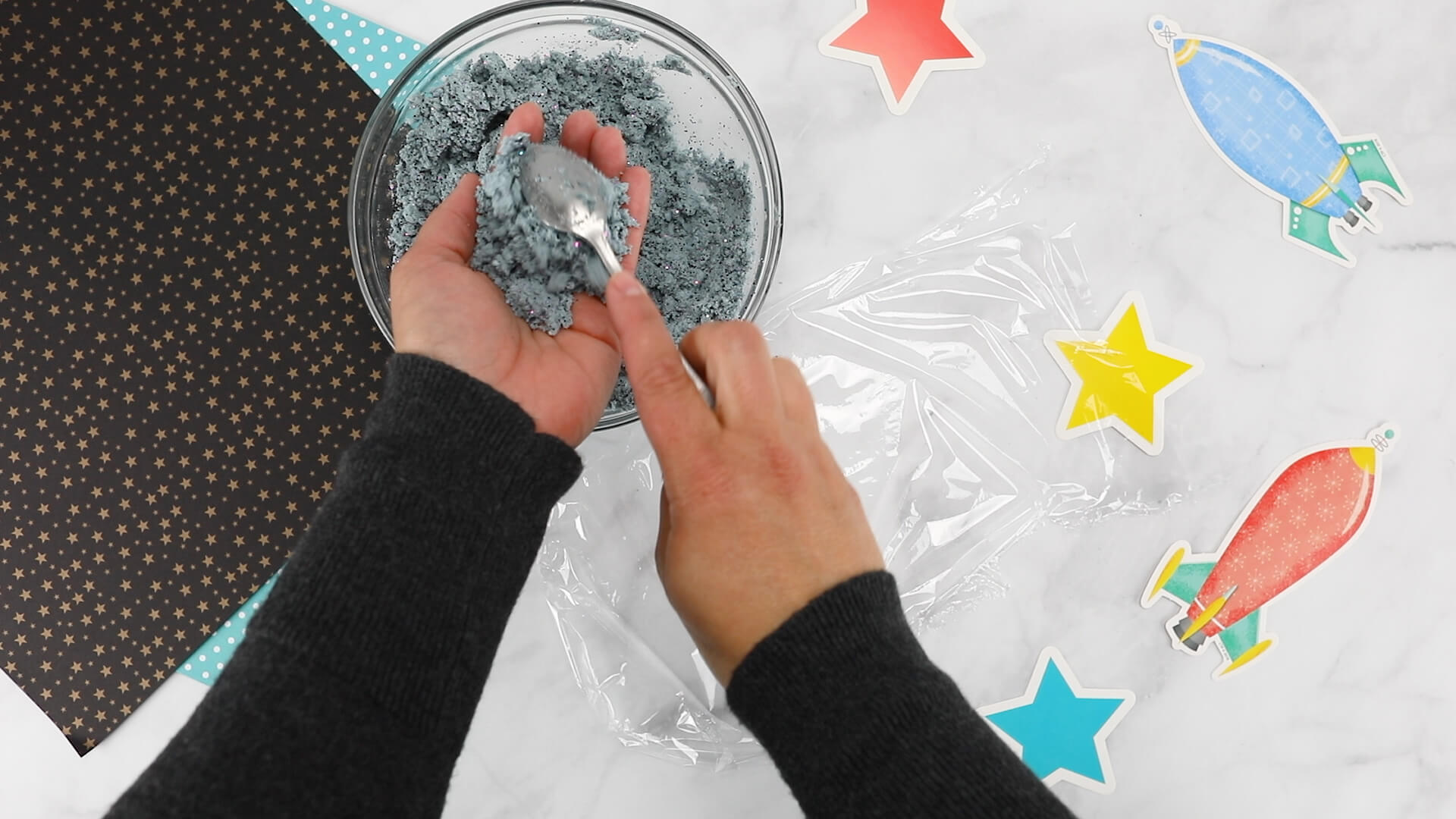 Fizzing Moon Rocks Activity - Little Bins for Little Hands