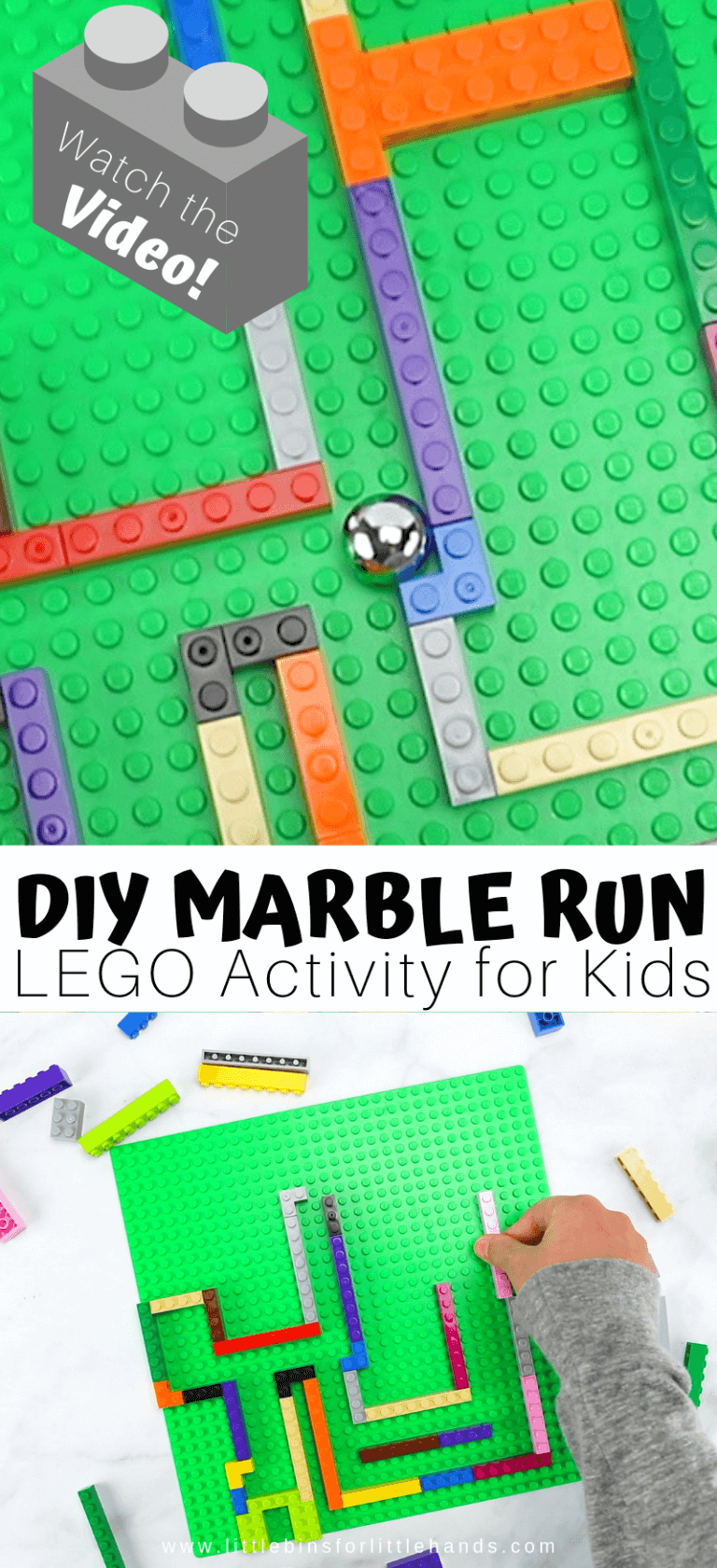 LEGO Marble Run You Can Make - Little Bins for Little Hands