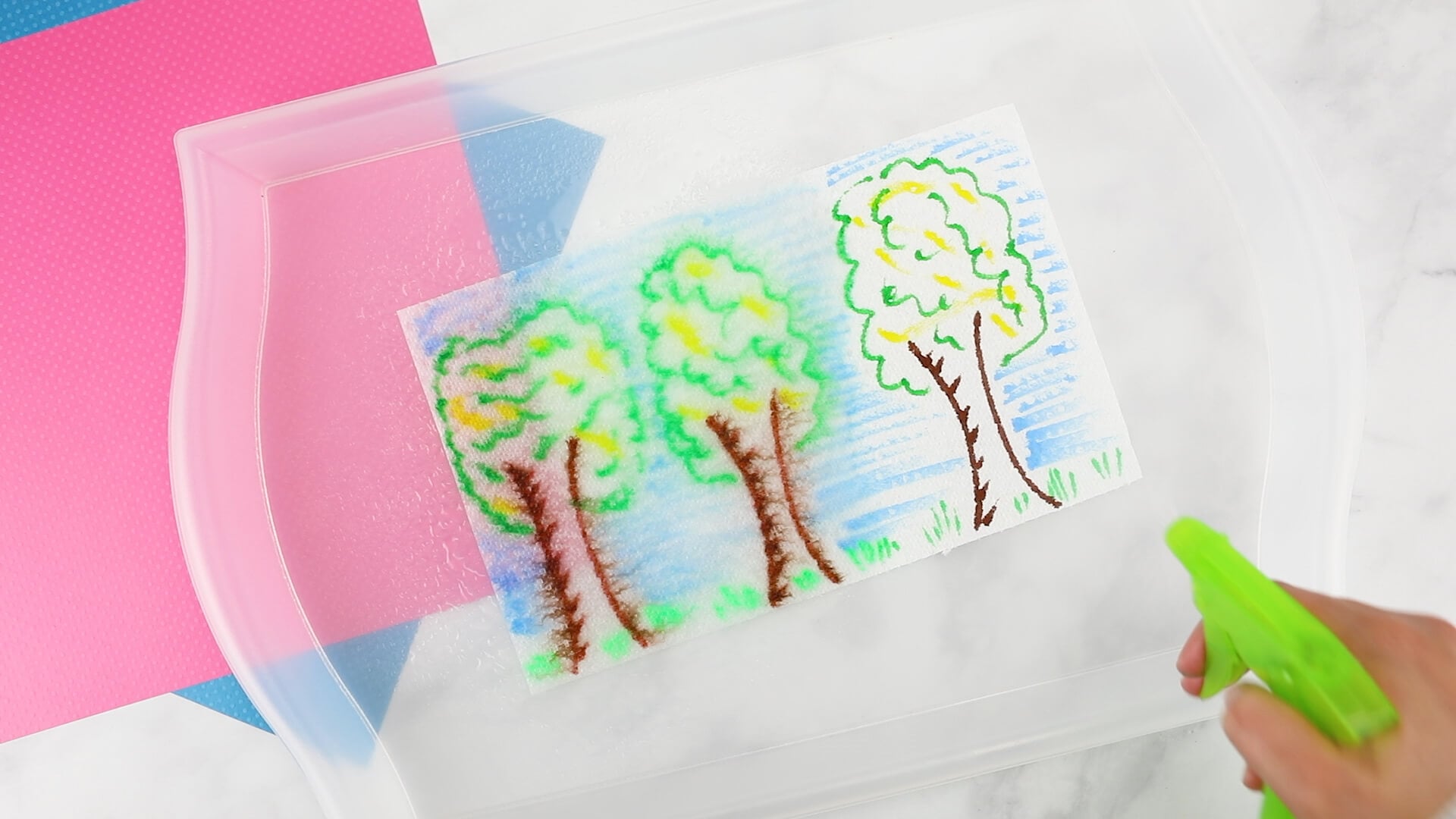 Cool Paper Towel Art For Kids - Little Bins for Little Hands