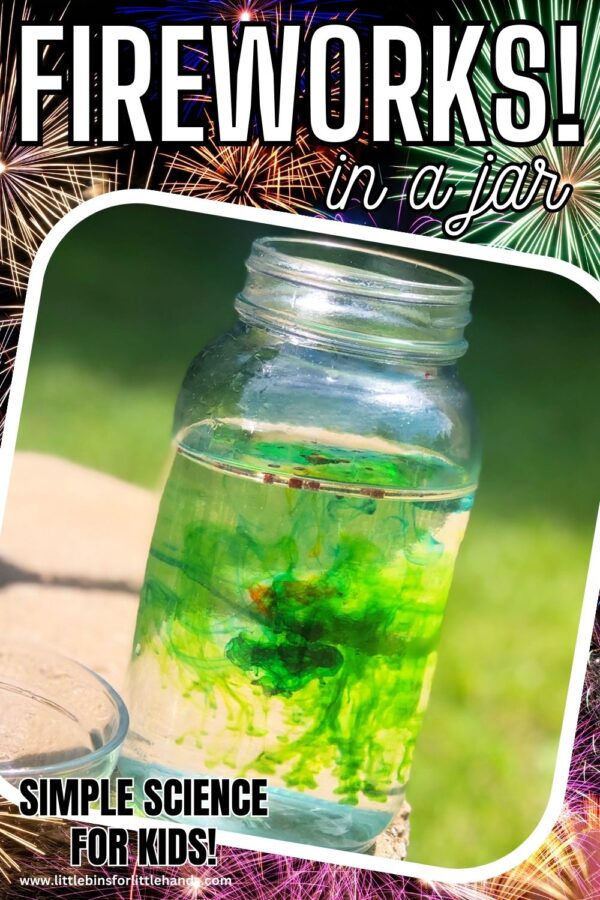 Fireworks In A Jar - Little Bins for Little Hands