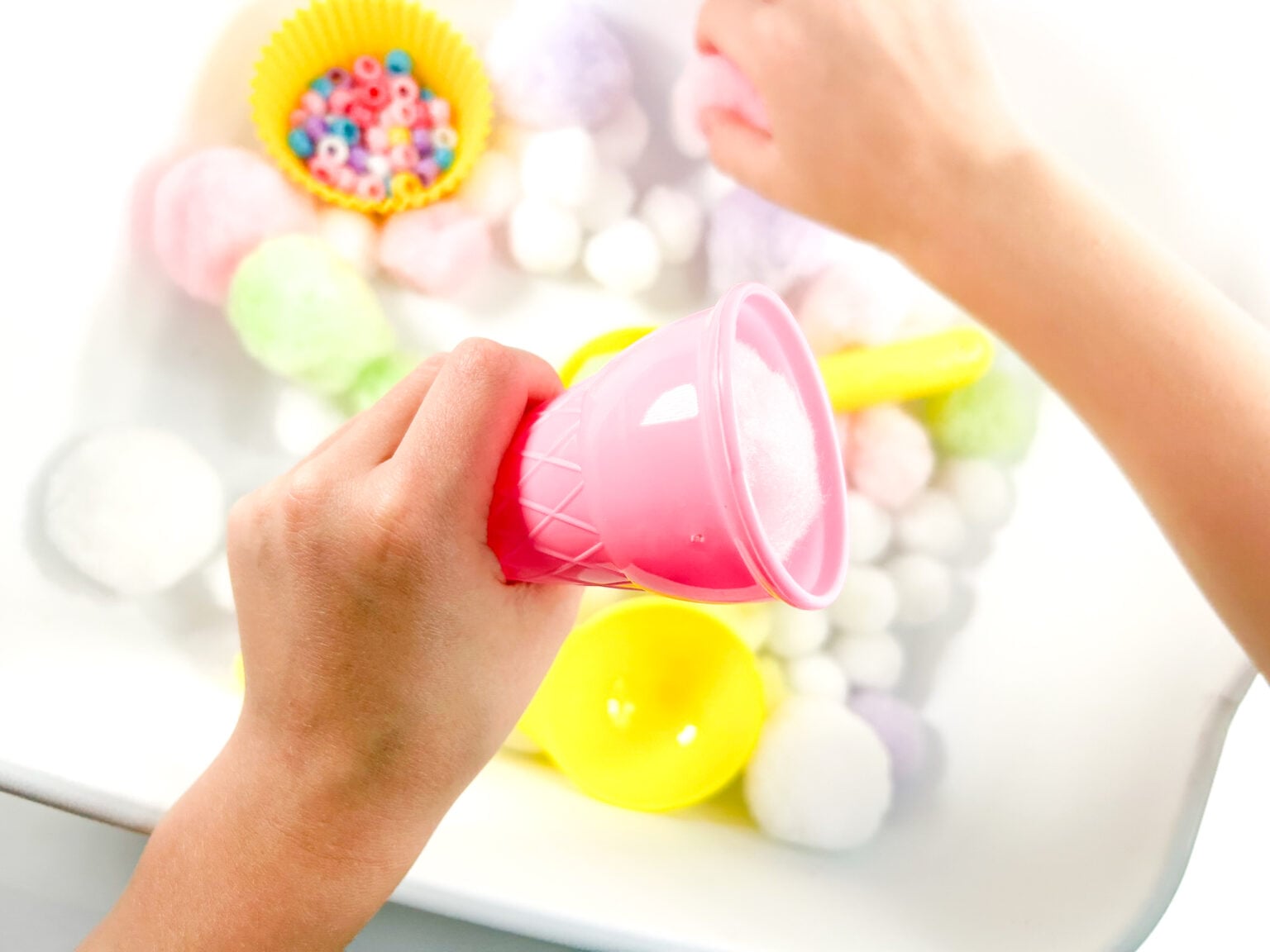 Ice Cream Sensory Bin - Little Bins for Little Hands