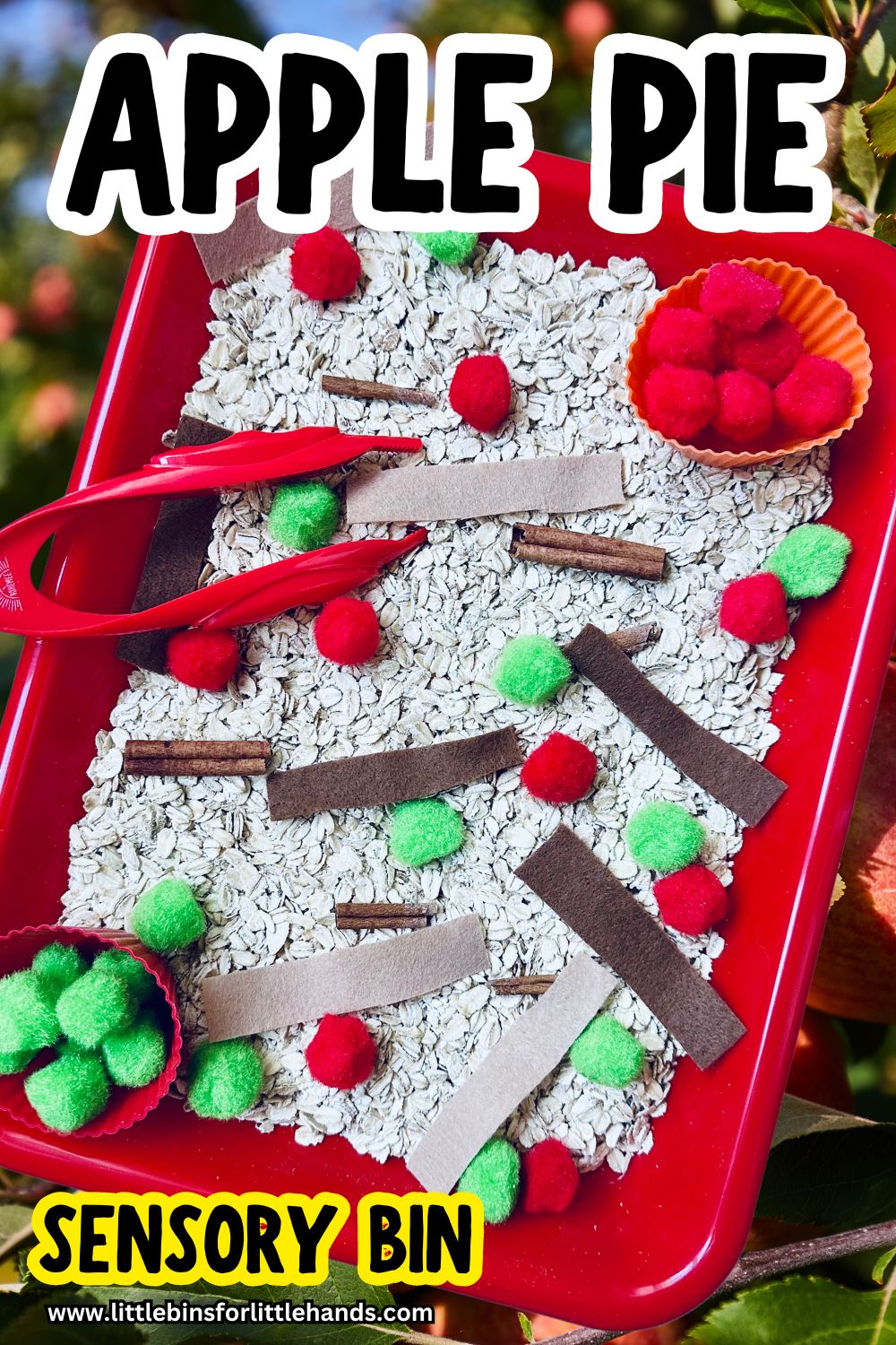 Apple Pie Cloud Dough - Little Bins for Little Hands