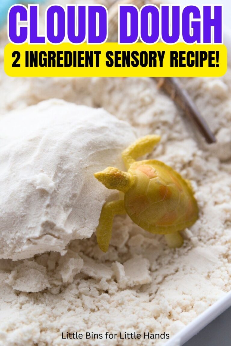 How to Make Cloud Dough (2-Ingredient Recipe for Sensory Play)