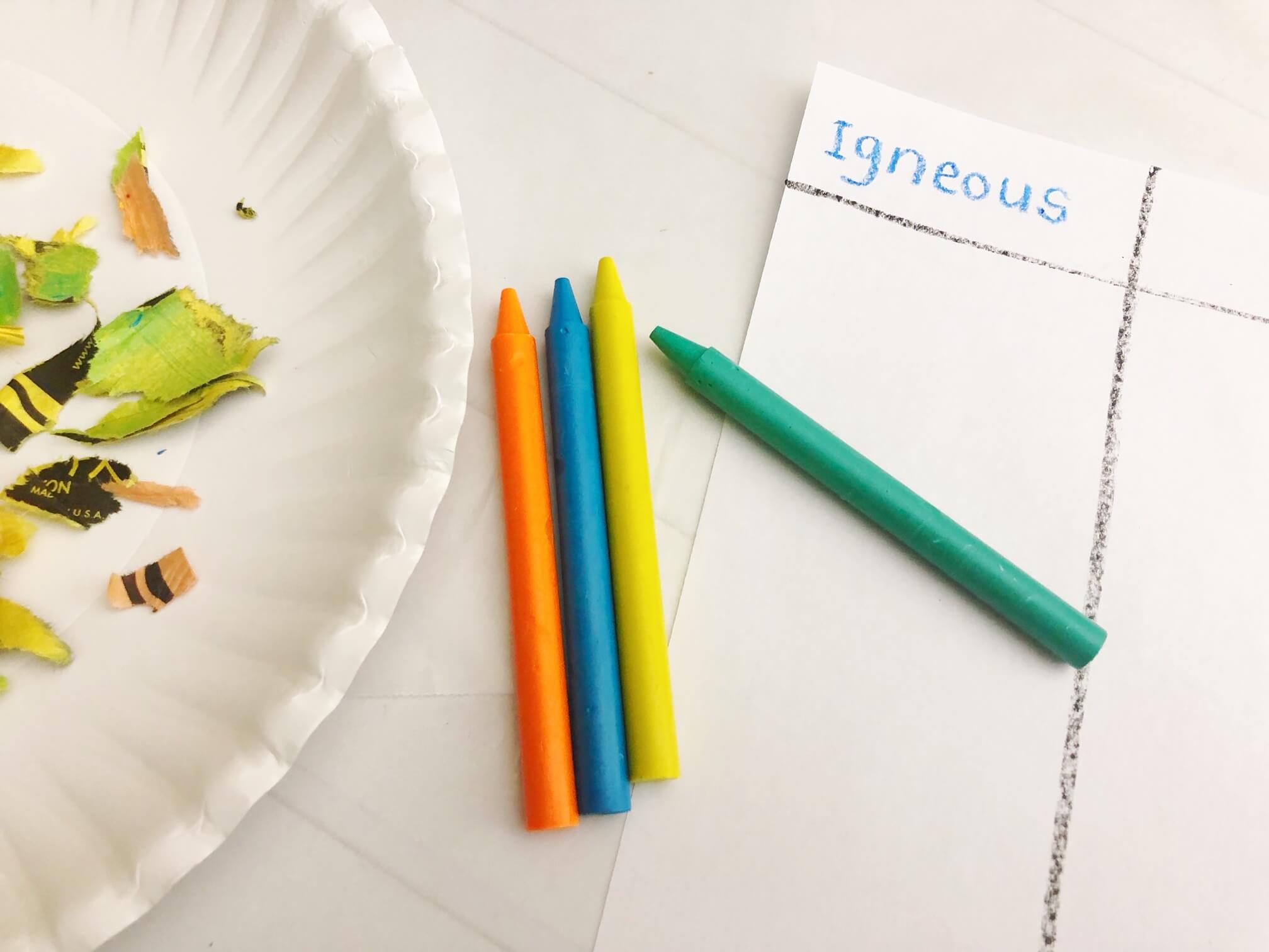 Crayon Rock Cycle - Little Bins for Little Hands