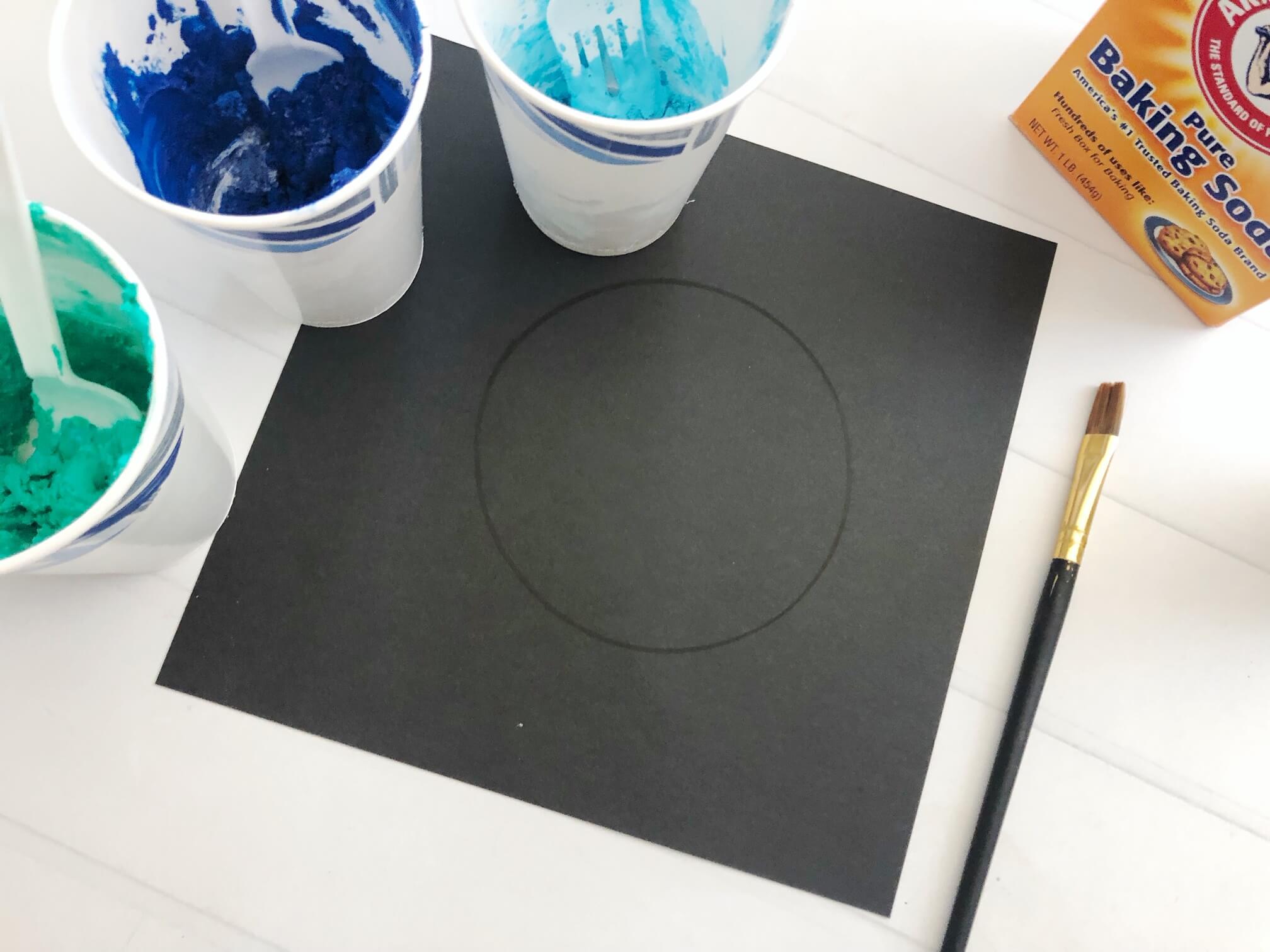 Fizzy Paint Moon Craft - Little Bins for Little Hands