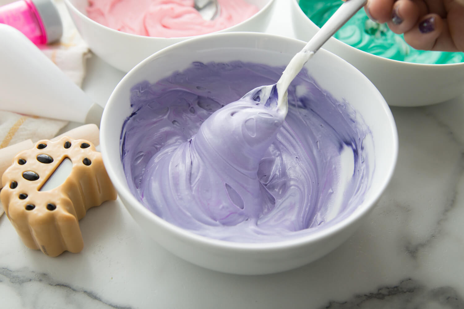 Frosting Edible Playdough Recipe - Little Bins for Little Hands