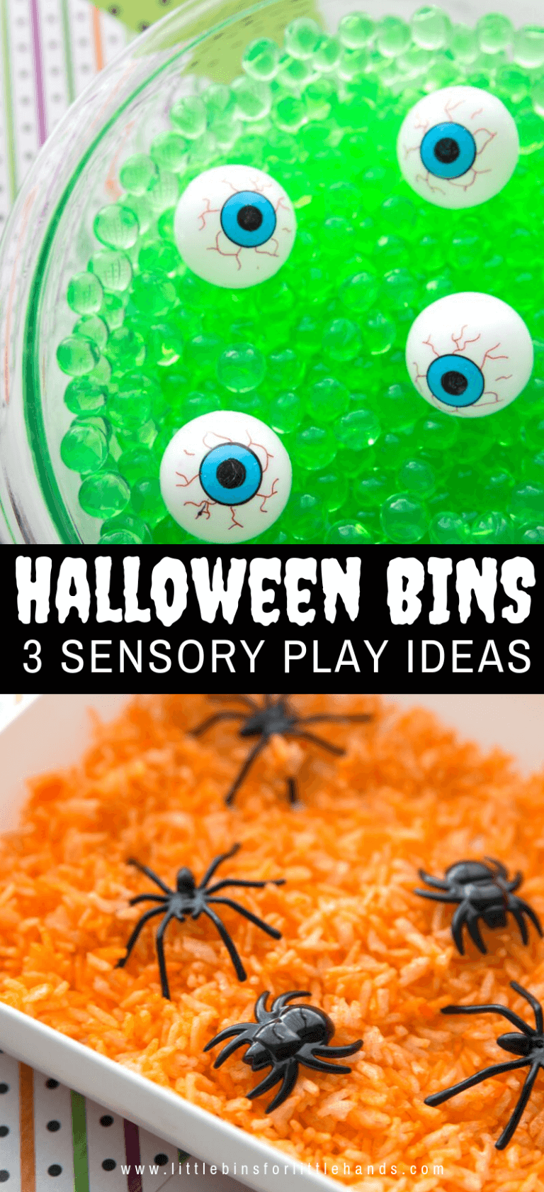 Super Simple Halloween Sensory Bins - Little Bins for Little Hands