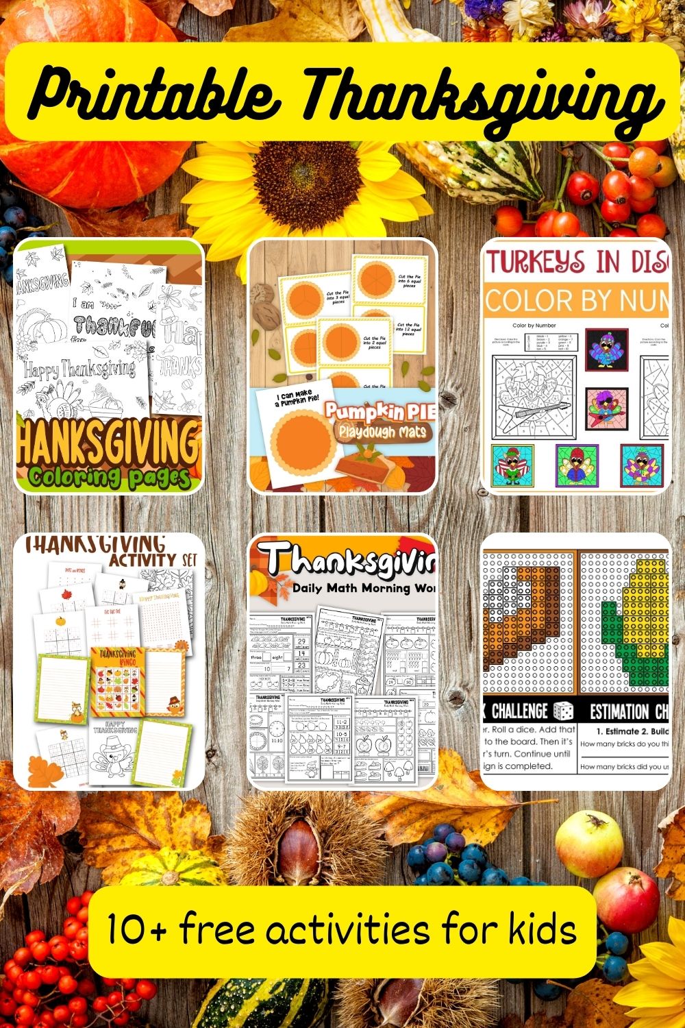 Thanksgiving Printable Activities - Little Bins for Little Hands