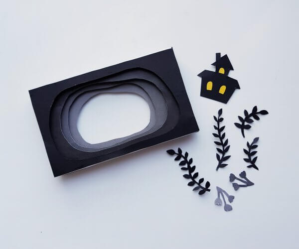 3D Halloween Papercraft (Free Printable) - Little Bins for Little Hands
