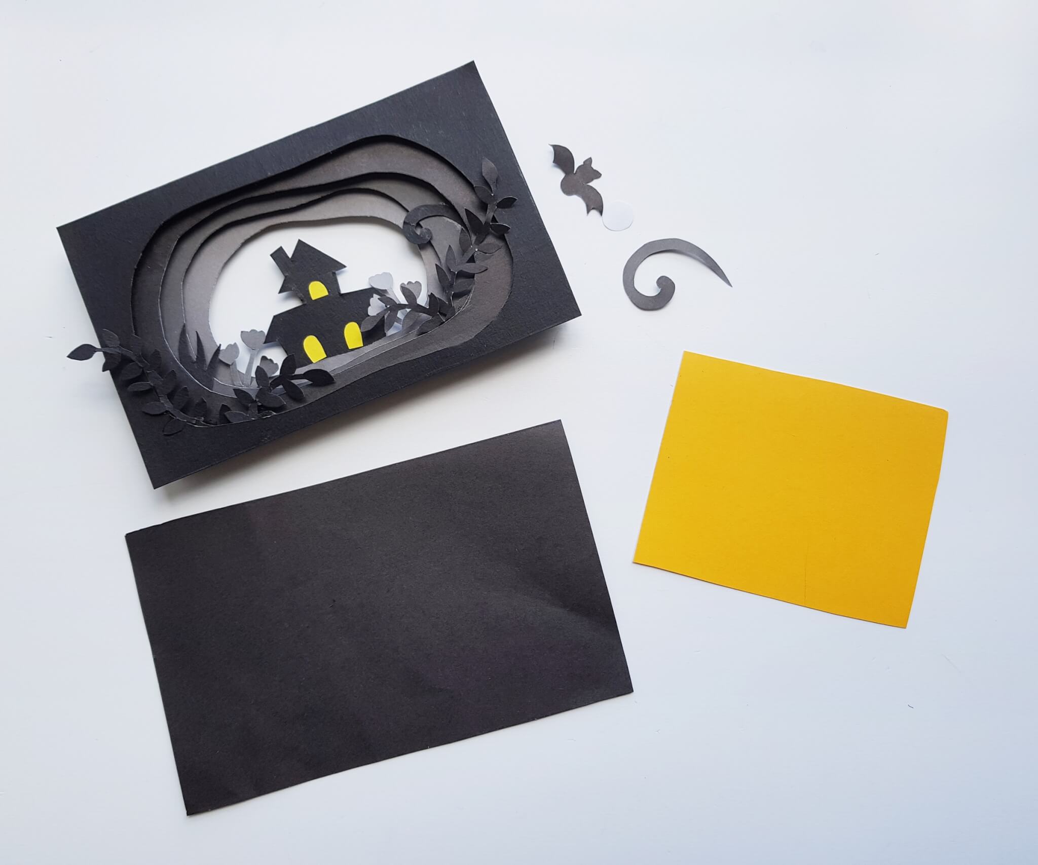 3D Halloween Papercraft (Free Printable) - Little Bins for Little Hands