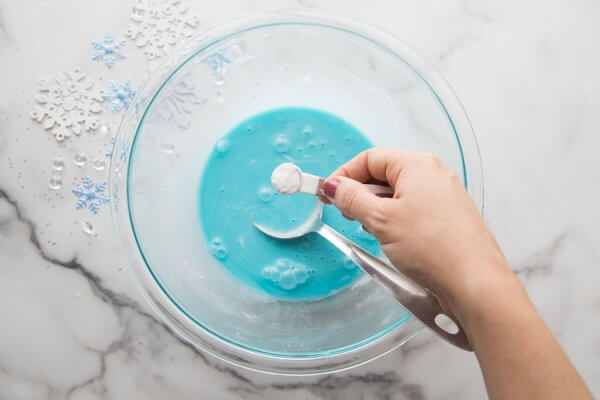 Frozen Slime Recipe For Anna and Elsa Fans - Little Bins for Little Hands