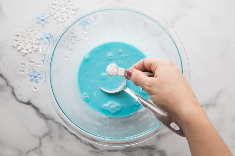 Frozen Slime Recipe For Anna and Elsa Fans - Little Bins for Little Hands