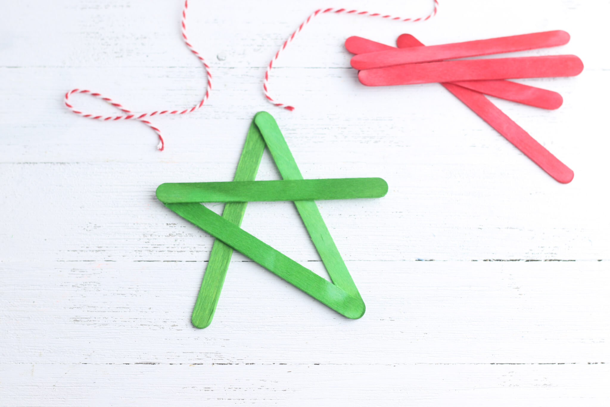 How To Make Popsicle Stick Stars - Little Bins for Little Hands