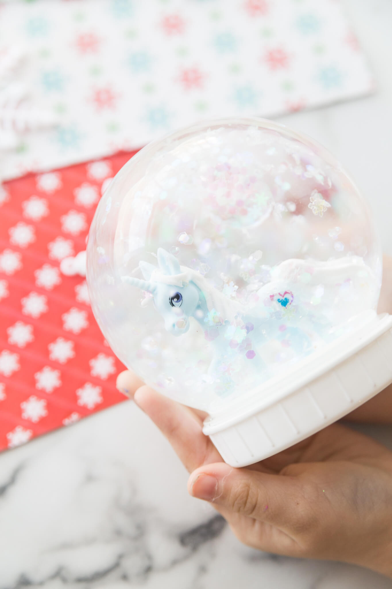 Easy DIY Snow Globe - Little Bins for Little Hands