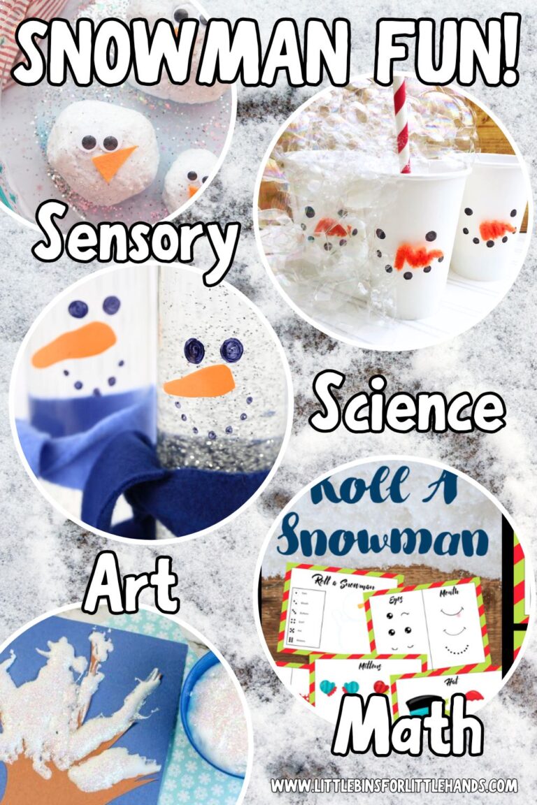 Fun Snowman Activities For Preschoolers and Beyond - Little Bins for ...