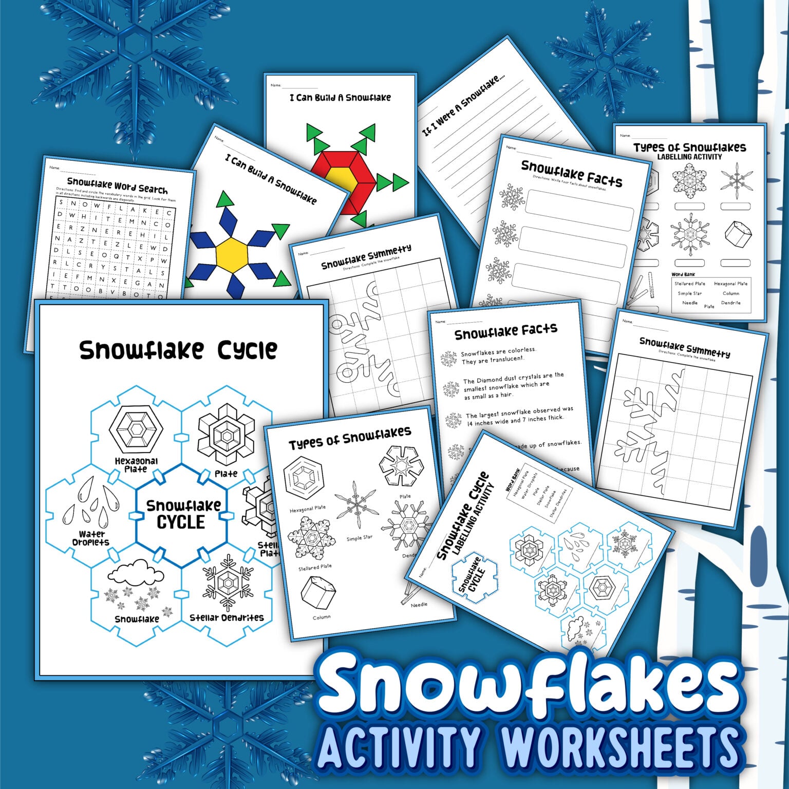 23 Snowflake Crafts For Kids - Little Bins for Little Hands