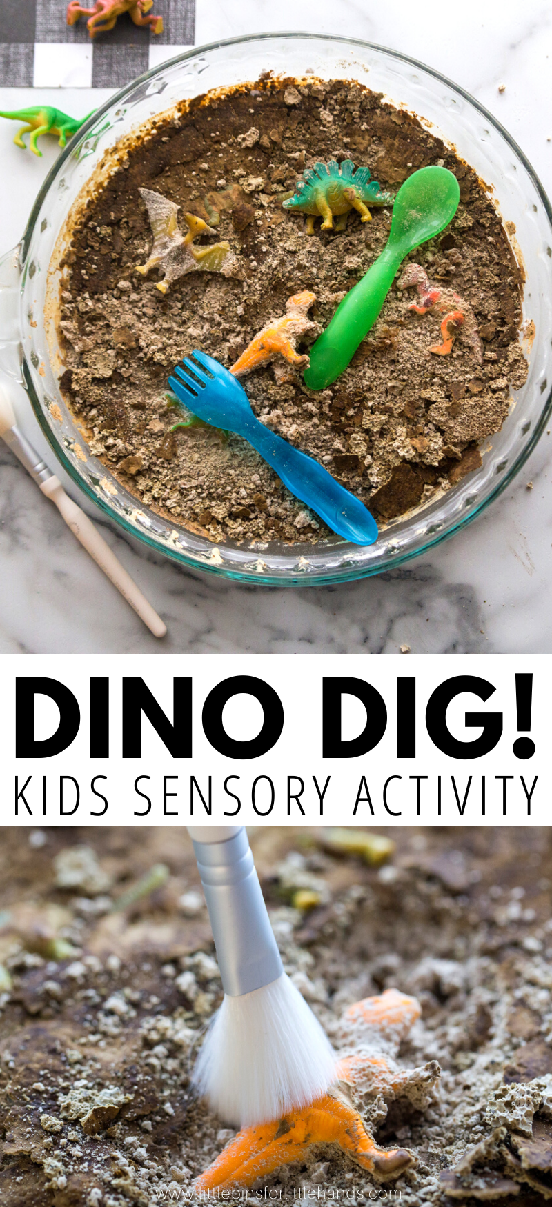 Dino Dig for Kids: Easy Dinosaur Excavation Sensory Activity
