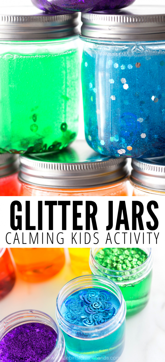 Glitter Jars for Kids - Little Bins for Little Hands