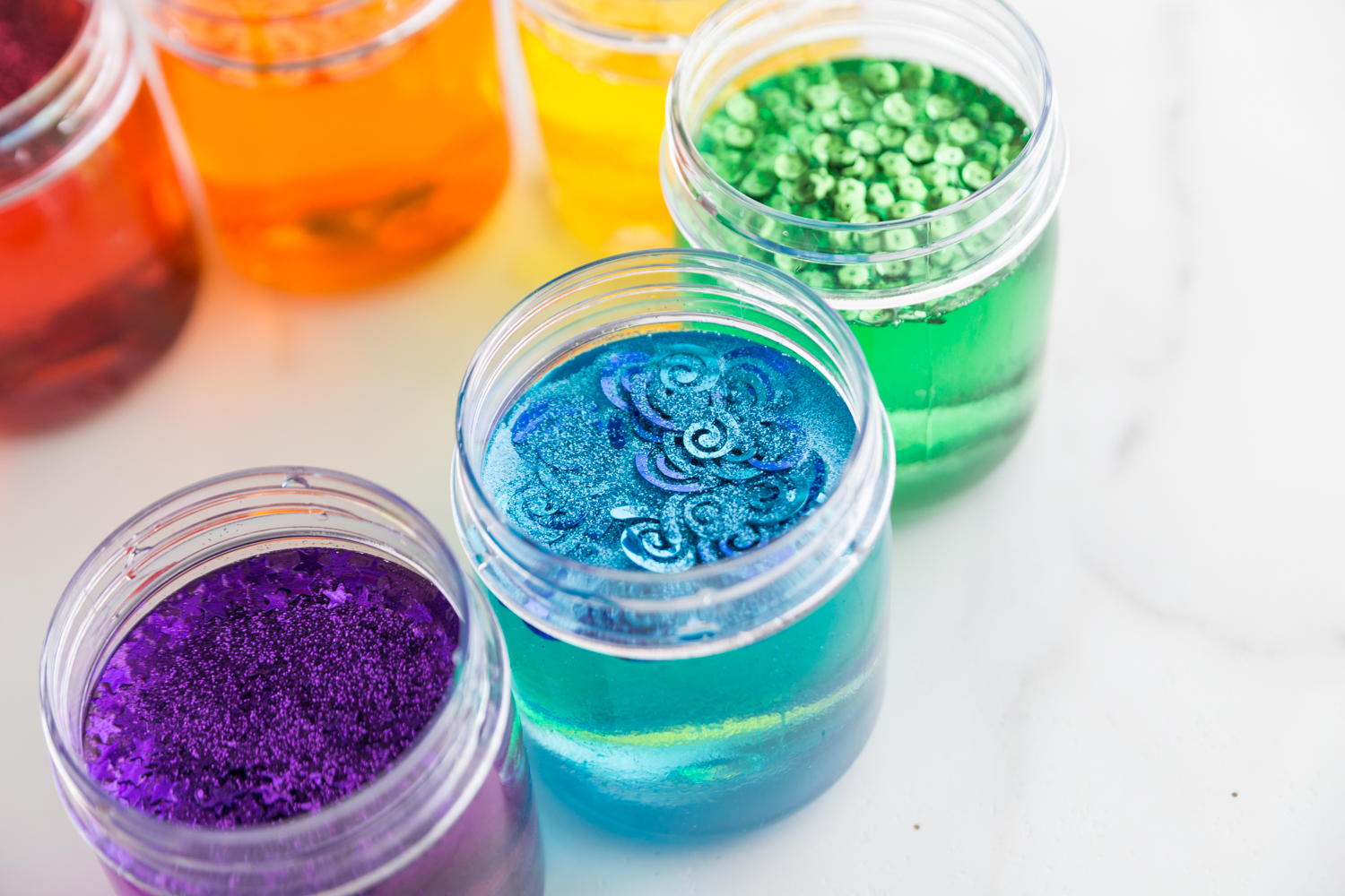 Glitter Jars for Kids - Little Bins for Little Hands