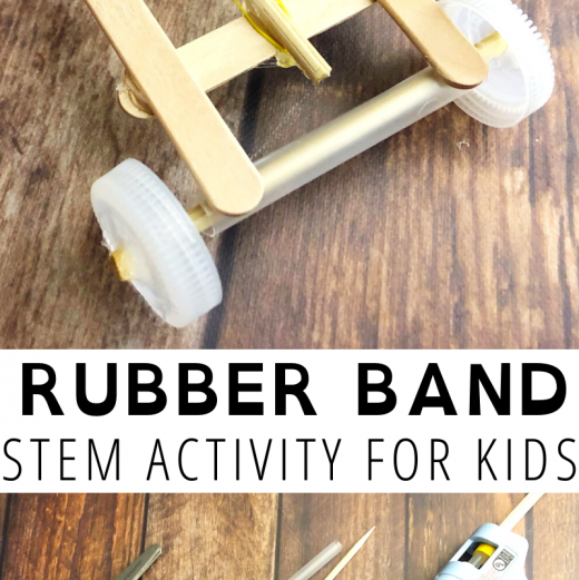 How To Make A Rubber Band Car - Little Bins for Little Hands