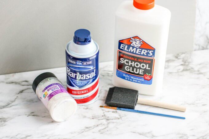 Shivery Snow Paint Recipe - Little Bins for Little Hands