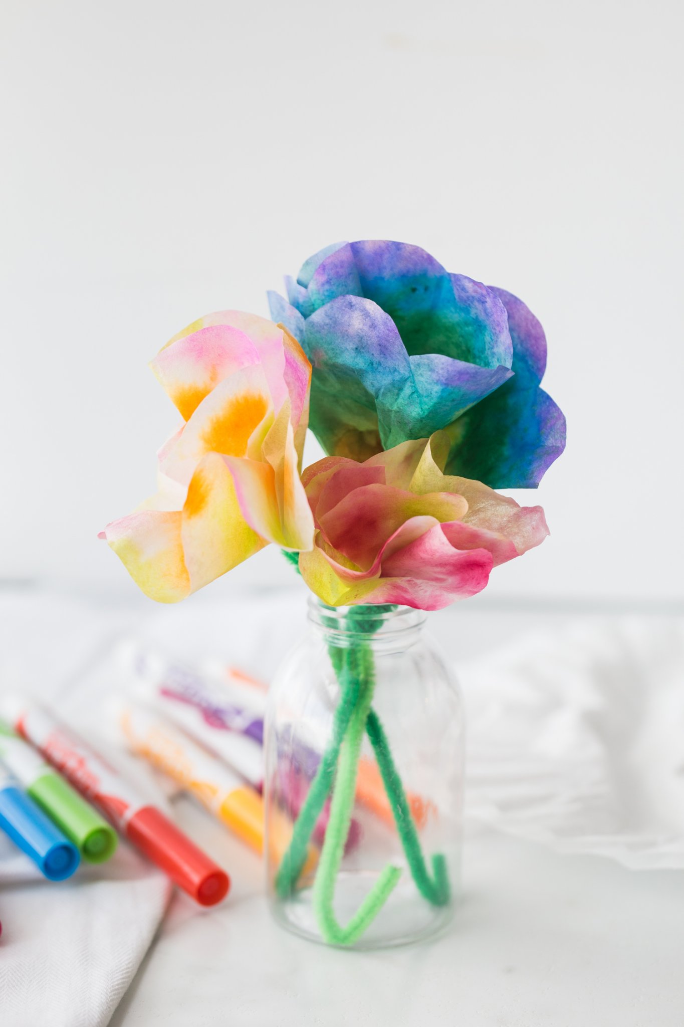 Easy Coffee Filter Flowers - Little Bins for Little Hands