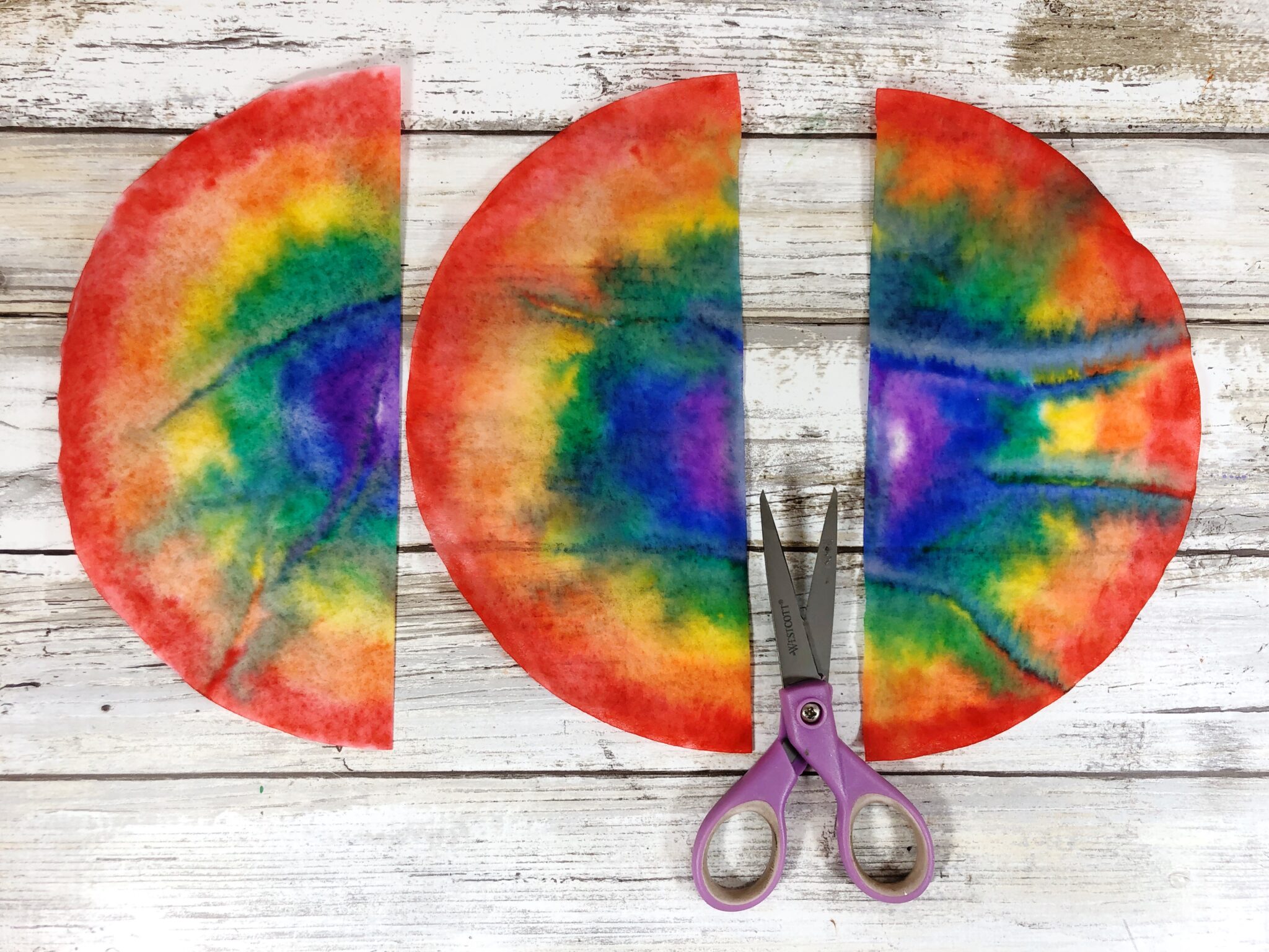 Coffee Filter Rainbow Craft - Little Bins for Little Hands