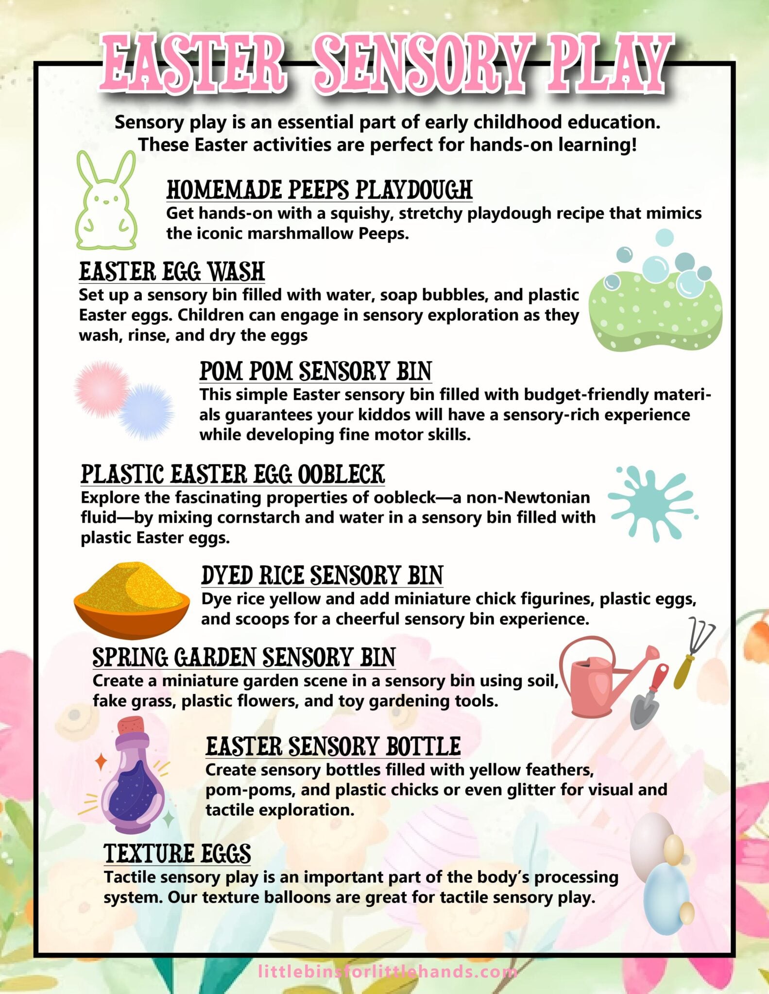 10 Easter Sensory Activities For Toddlers And Preschoolers - Little ...