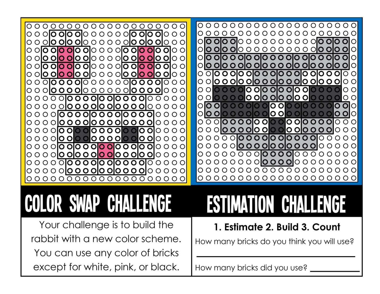 FREE LEGO Animal Challenge Cards for Fun Building!