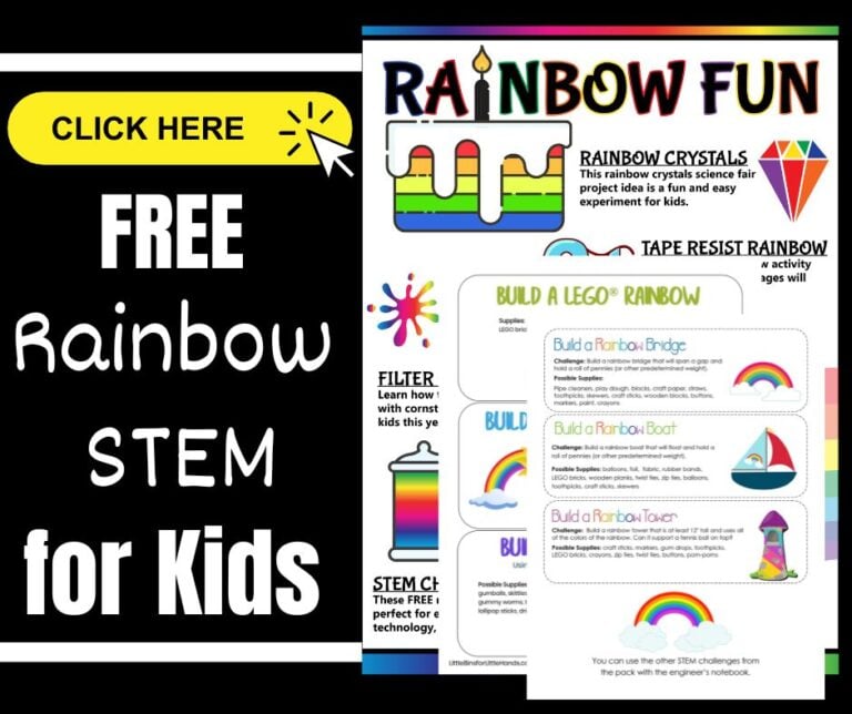 Rainbow Science Experiments - Little Bins for Little Hands